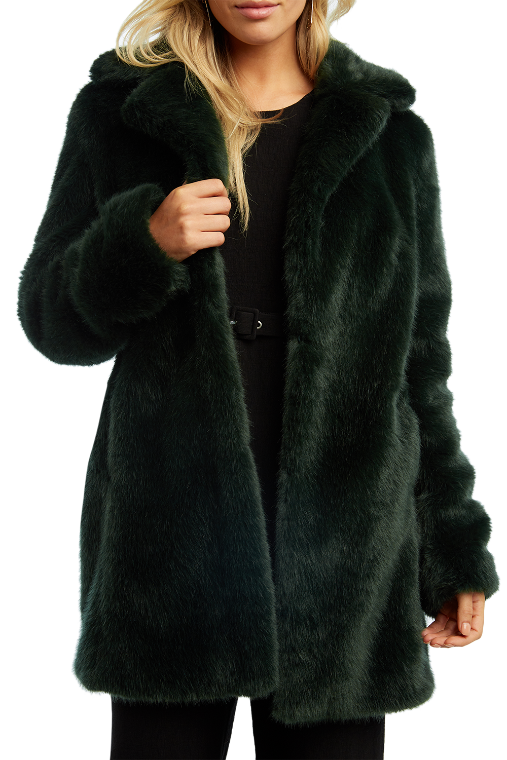 Faux Fur Midi Coat Ladies Clothing And Jackets And Coats Bardot