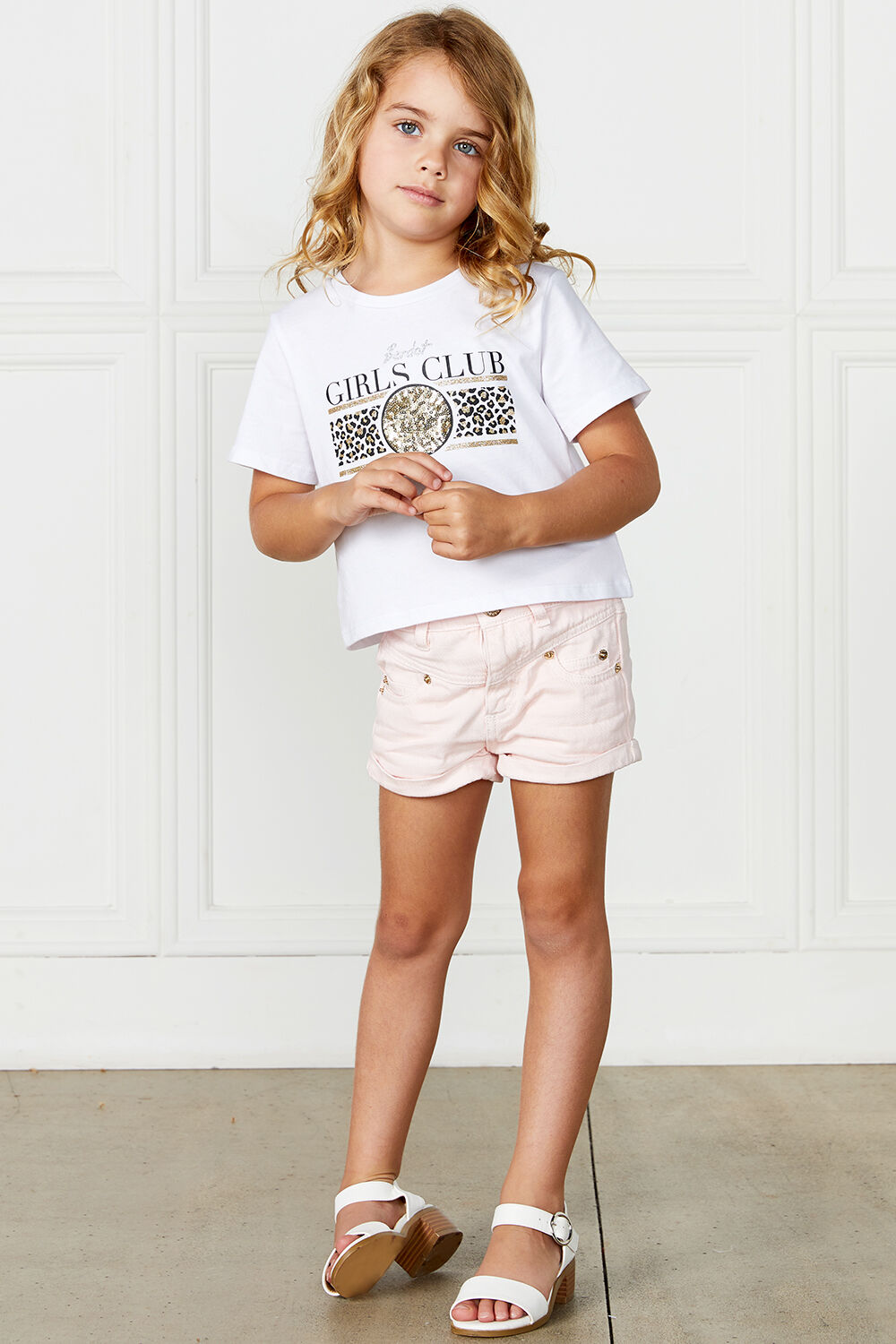 Laney Denim Short | Junior Girls 2-7 Denim | Bardot Junior
